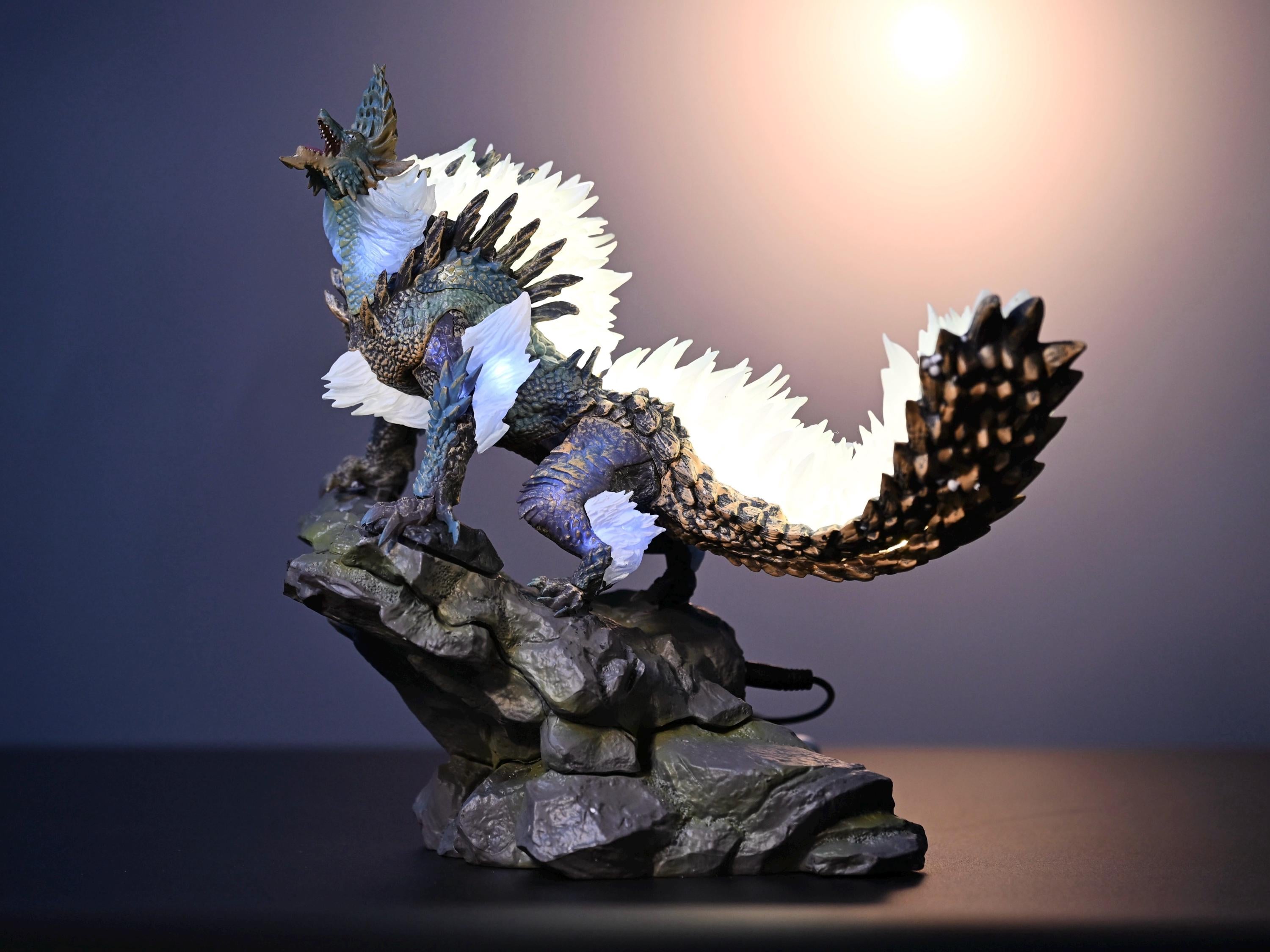Monster Hunter Wild Zinogre Models – Glowing Dragon Statue | Collector ...