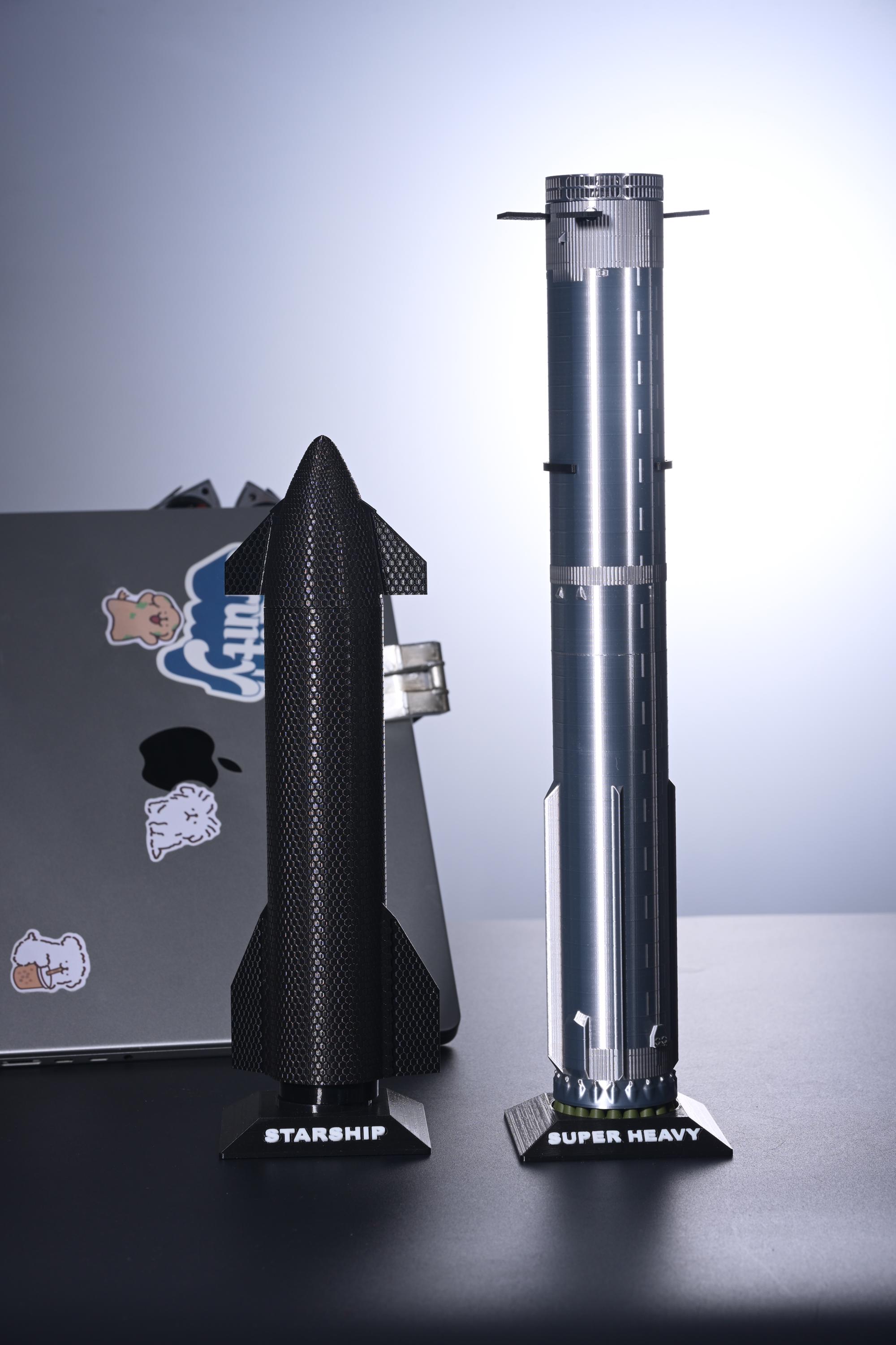 Spacex Starship and Super Heavy Rocket – 1:200 Scale Model With Thermal ...