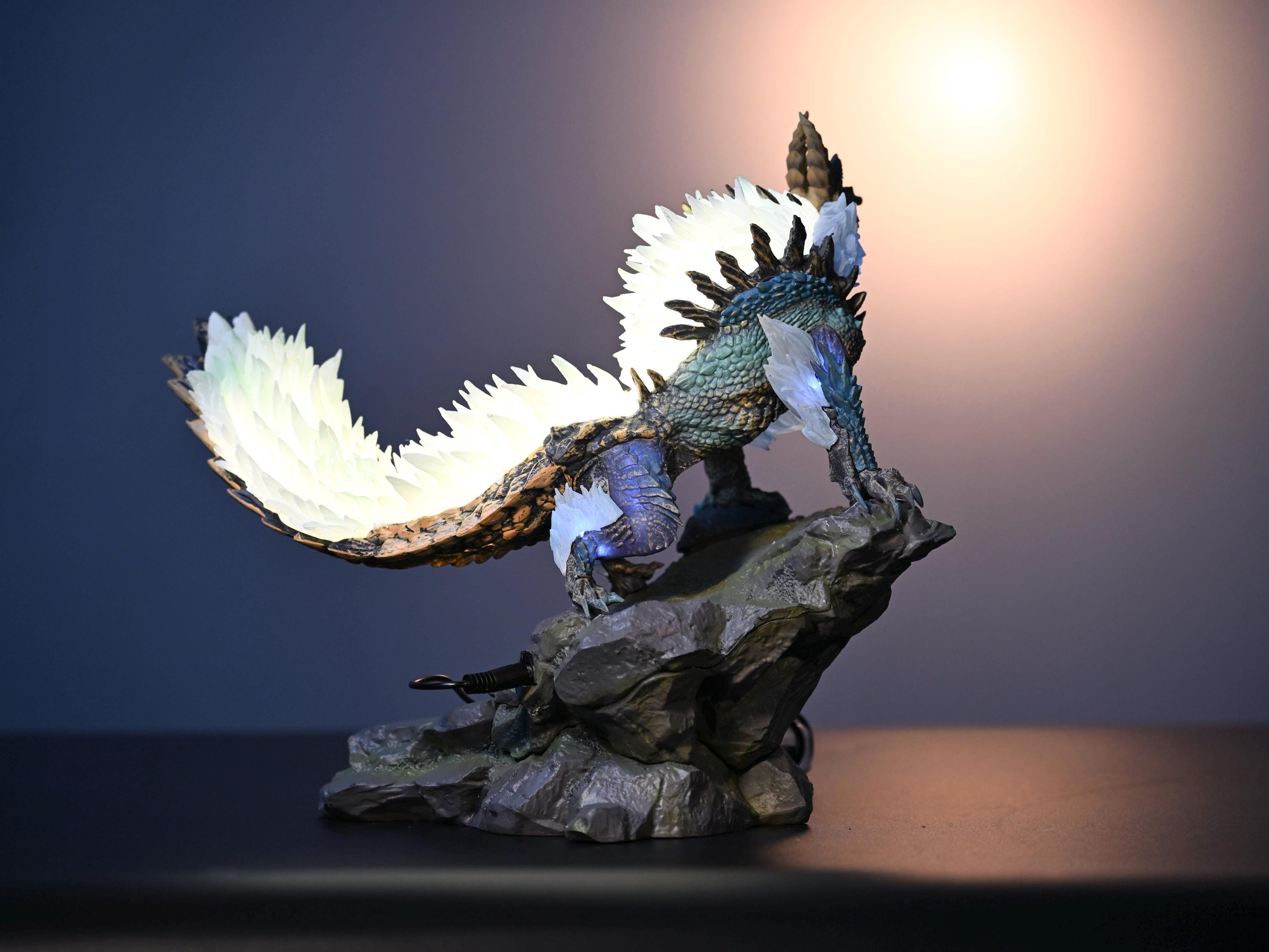 Monster Hunter Wild Zinogre Models – Glowing Dragon Statue | Collector ...