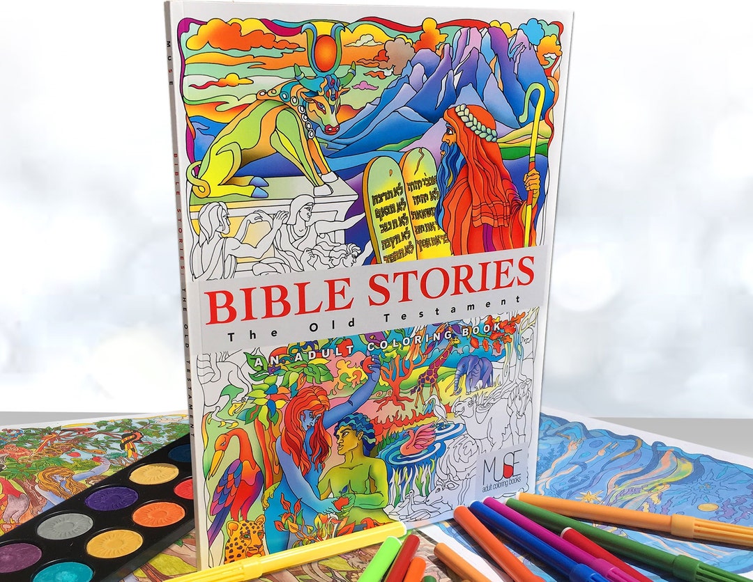Bible Stories: the Old Testament Adult Coloring Book - Etsy