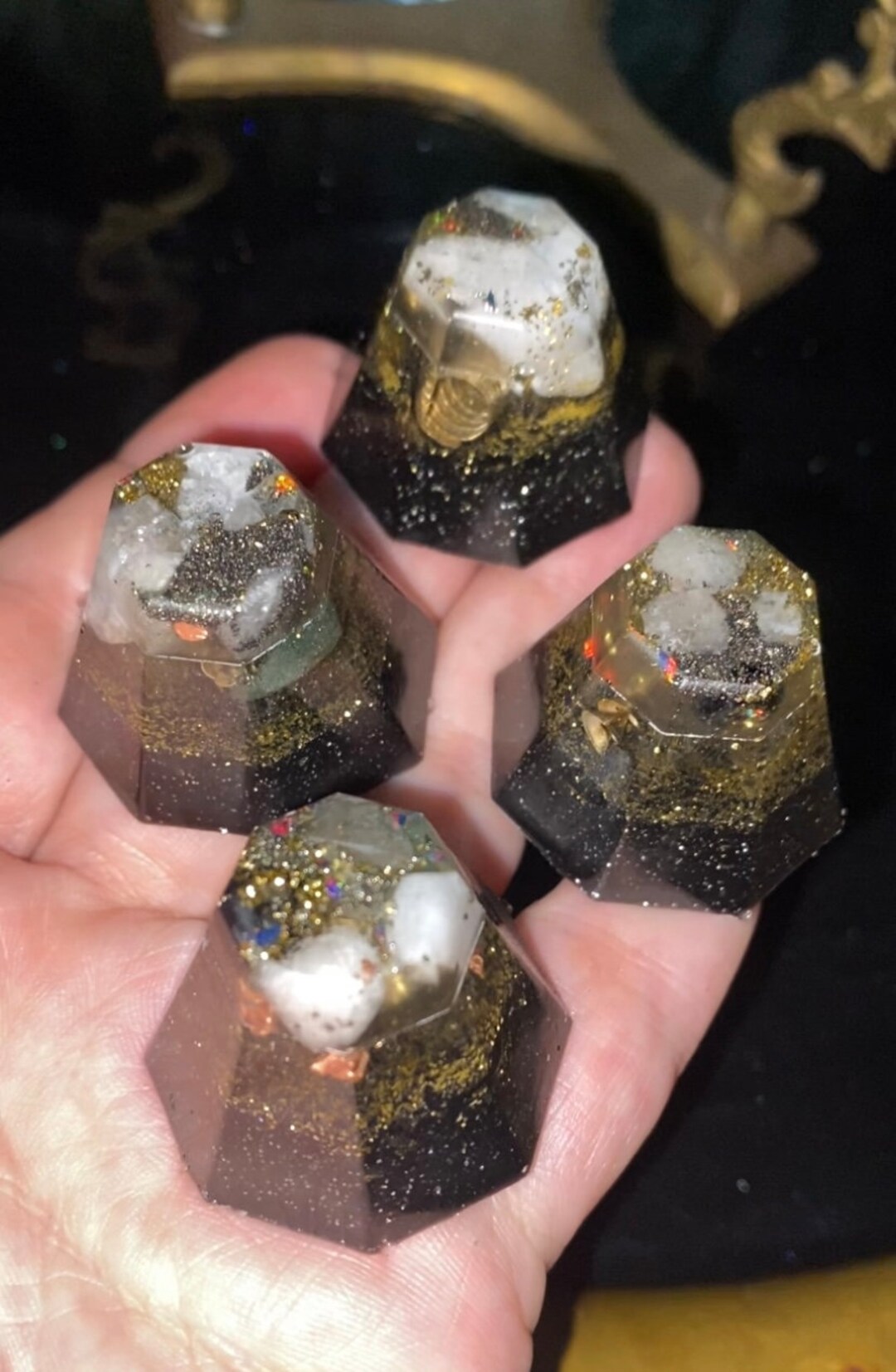 Orgone Generator 4 Pack Flat Top Pyramid - Etsy