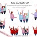 Buy and Build Your Own Best Friends Custom Art, Besties Clipart, BFF PACK, Customizable Clipart ...