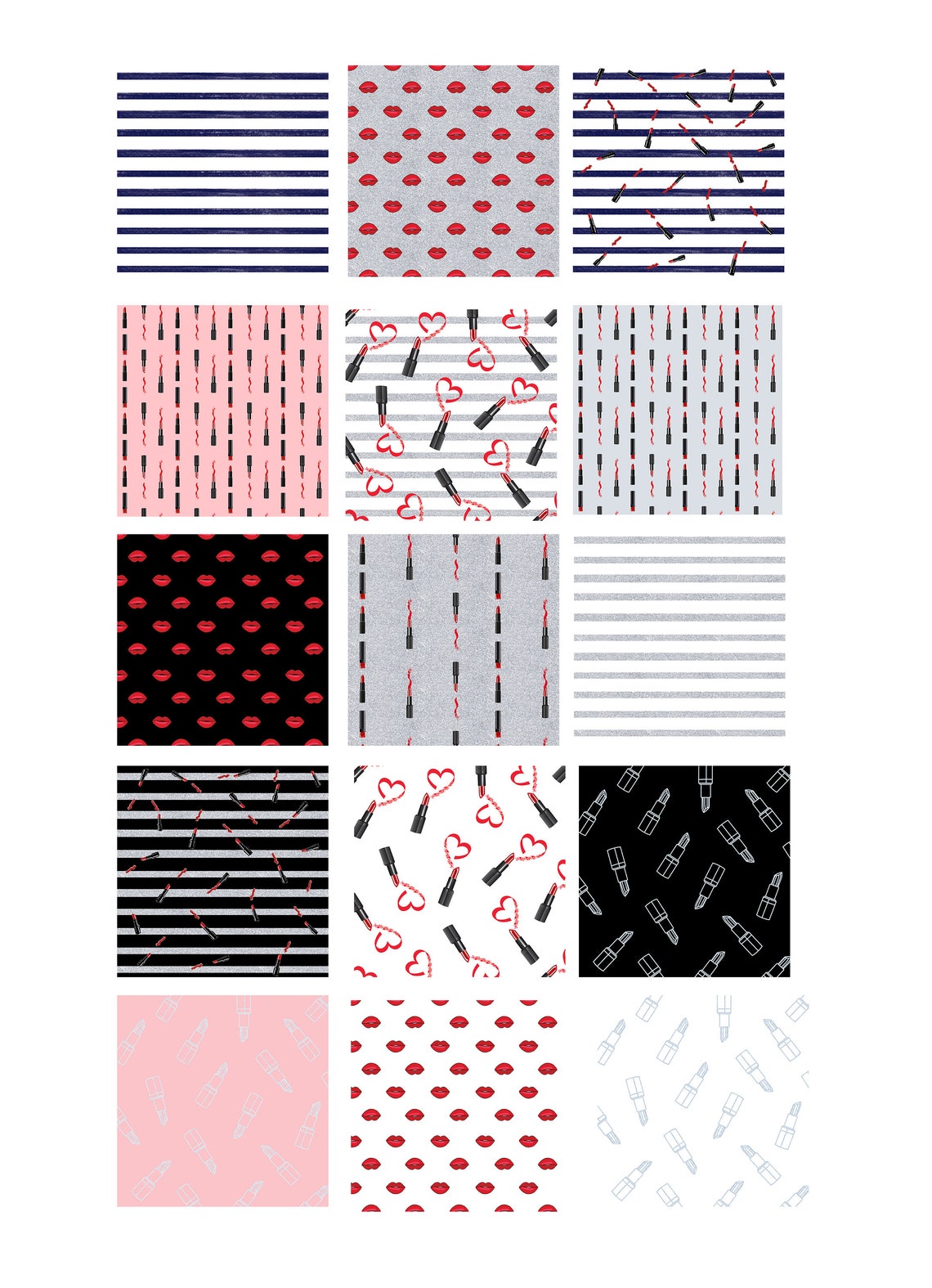 BUY 3 FOR 2 Digital Paper Pack Digital Papers Girly - Etsy