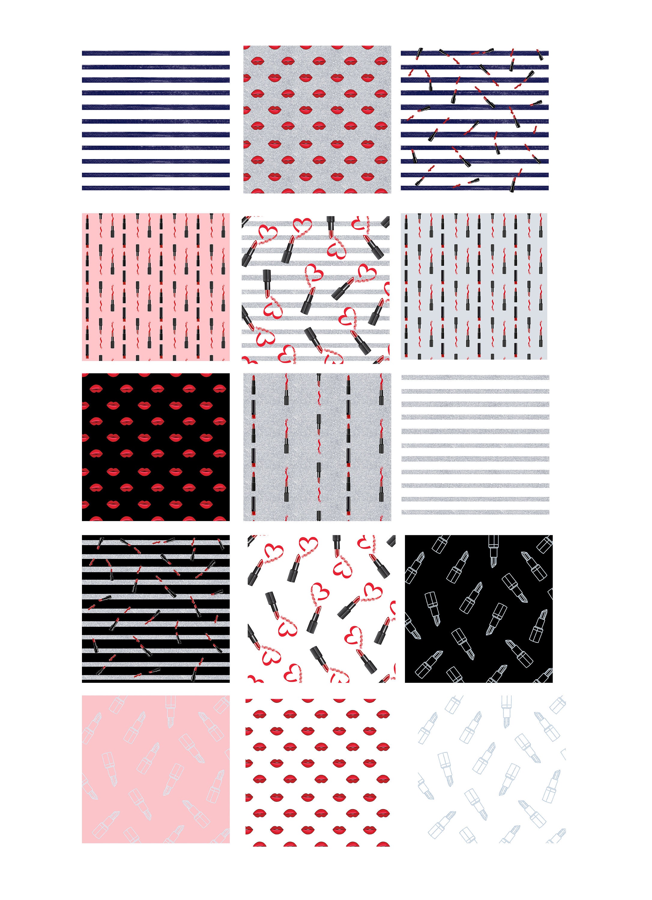 BUY 3 FOR 2 Digital Paper Pack Digital Papers Girly - Etsy