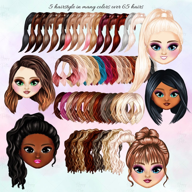 Chibi Besties Soul Sisters Clipart, Chibi Clipart,friendship Clipart ...