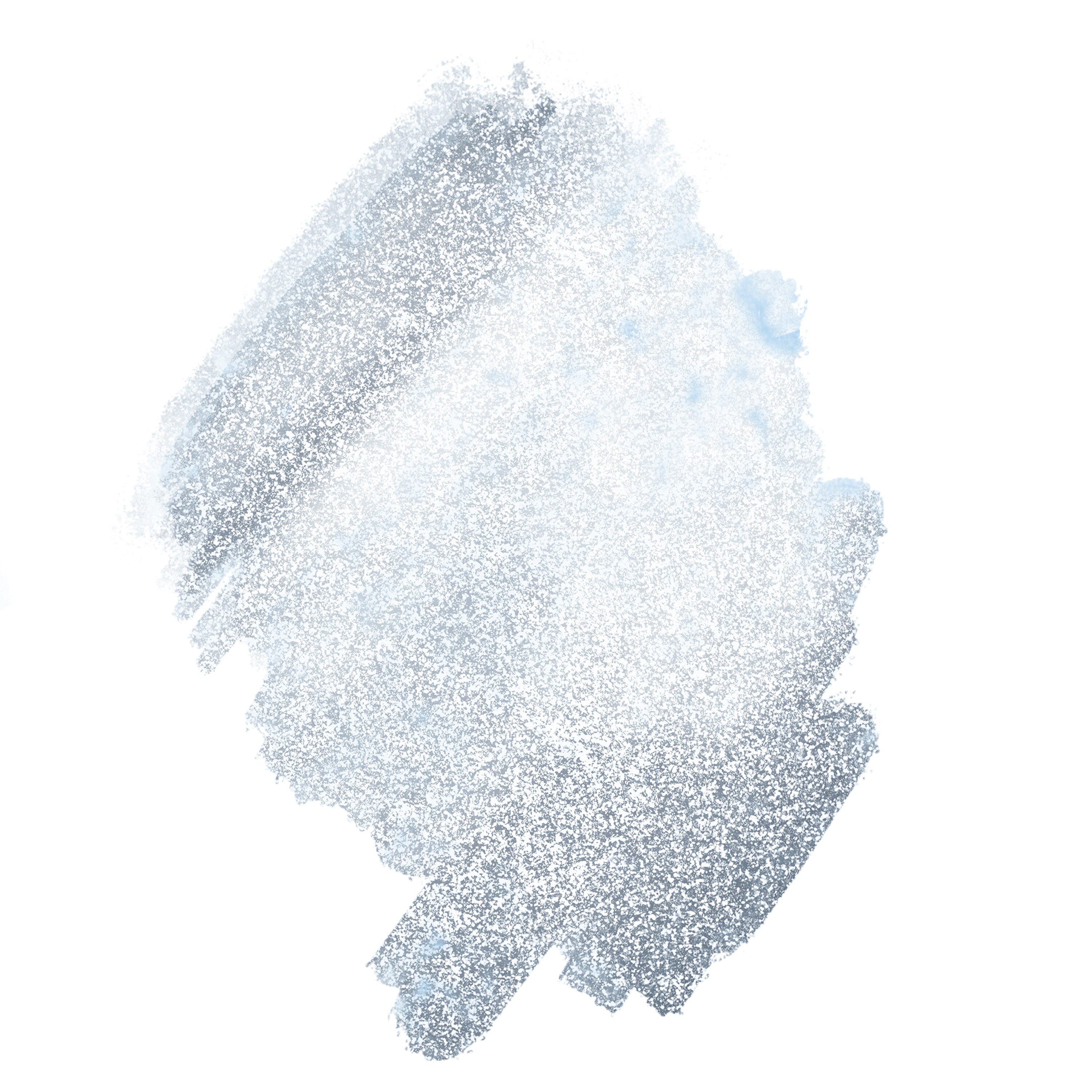 Silver Glitter Watercolor Splashes: Blue Ombre PNG Clipart (digital ...