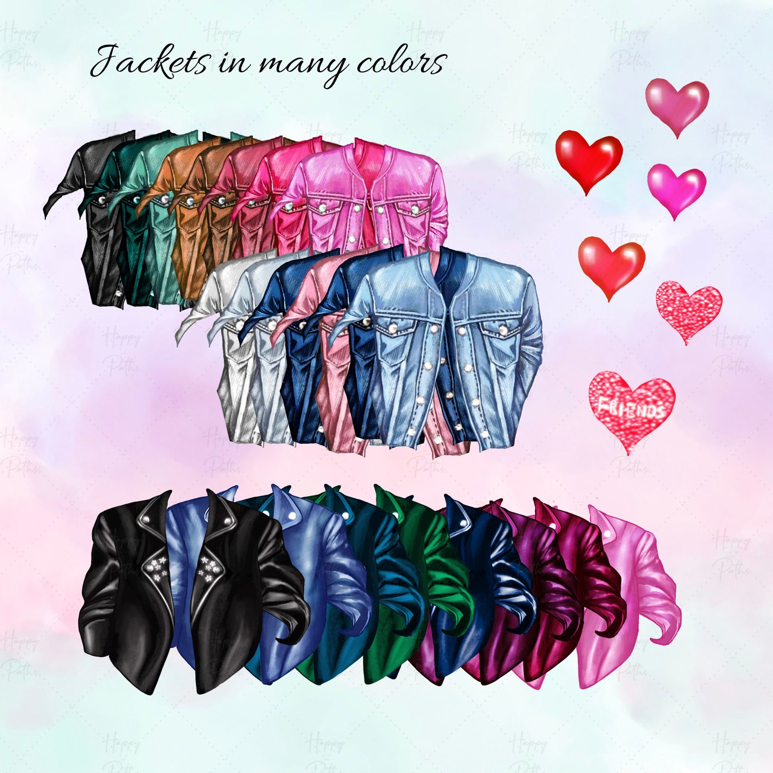 Chibi Besties Soul Sisters Clipart, Chibi Clipart,friendship Clipart ...