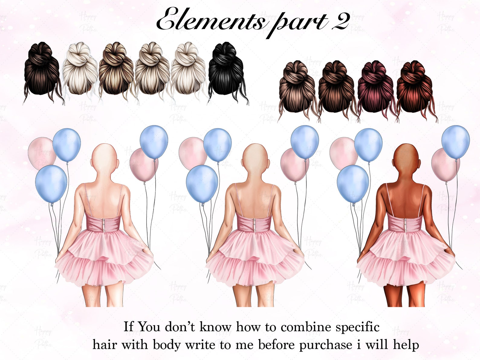 Birthday Girl Clipart Birthday Party Clipart Birthday Cake Decor ...