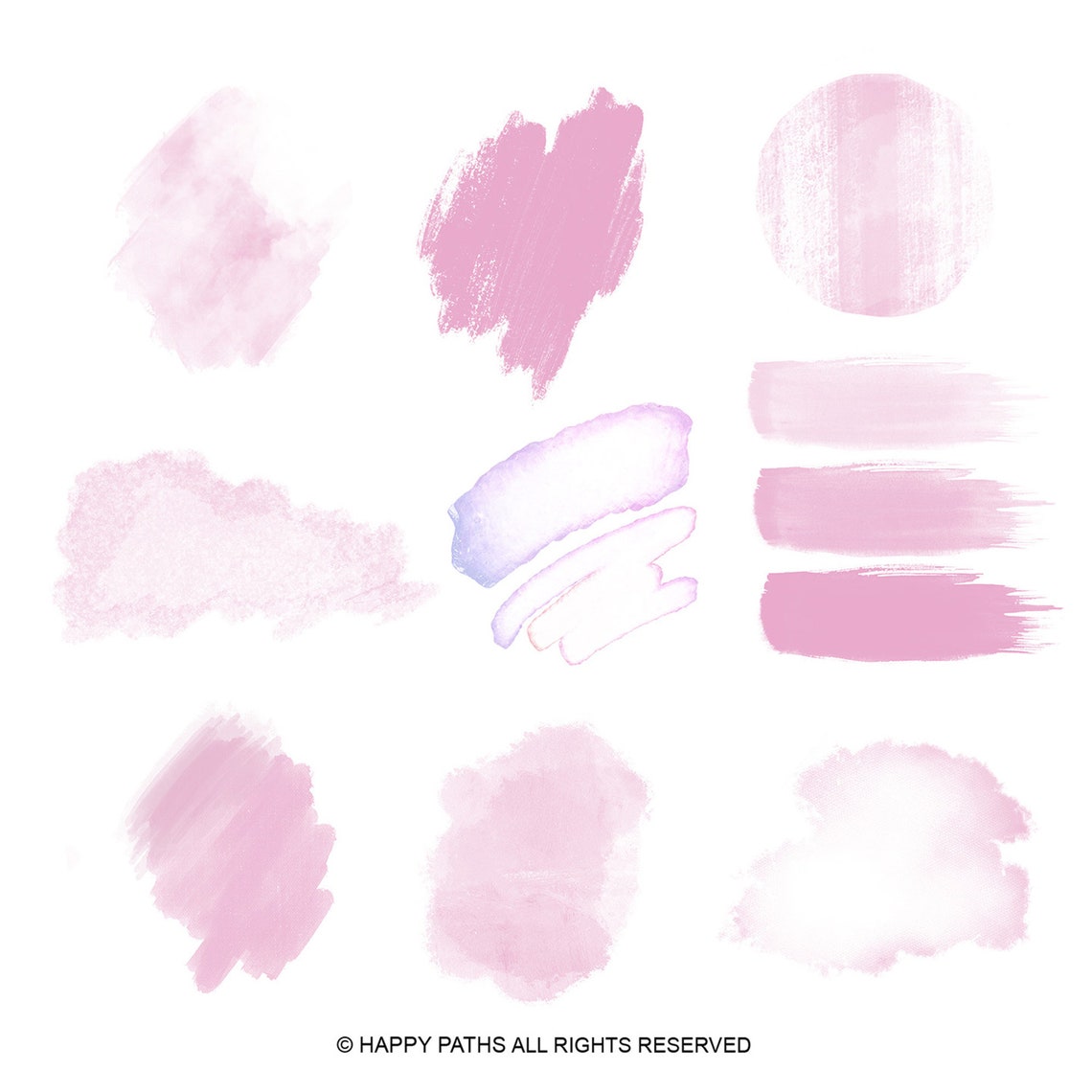 Pink Watercolor Splashes Watercolorprint Art Watercolor - Etsy UK