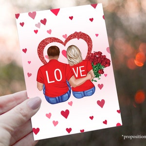 Valentine's Day Couple Clipart, Create Your Own Romantic Couple, Add On ...