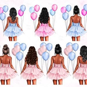 Birthday Girl Clipart Birthday Party Clipart Birthday Cake Decor ...