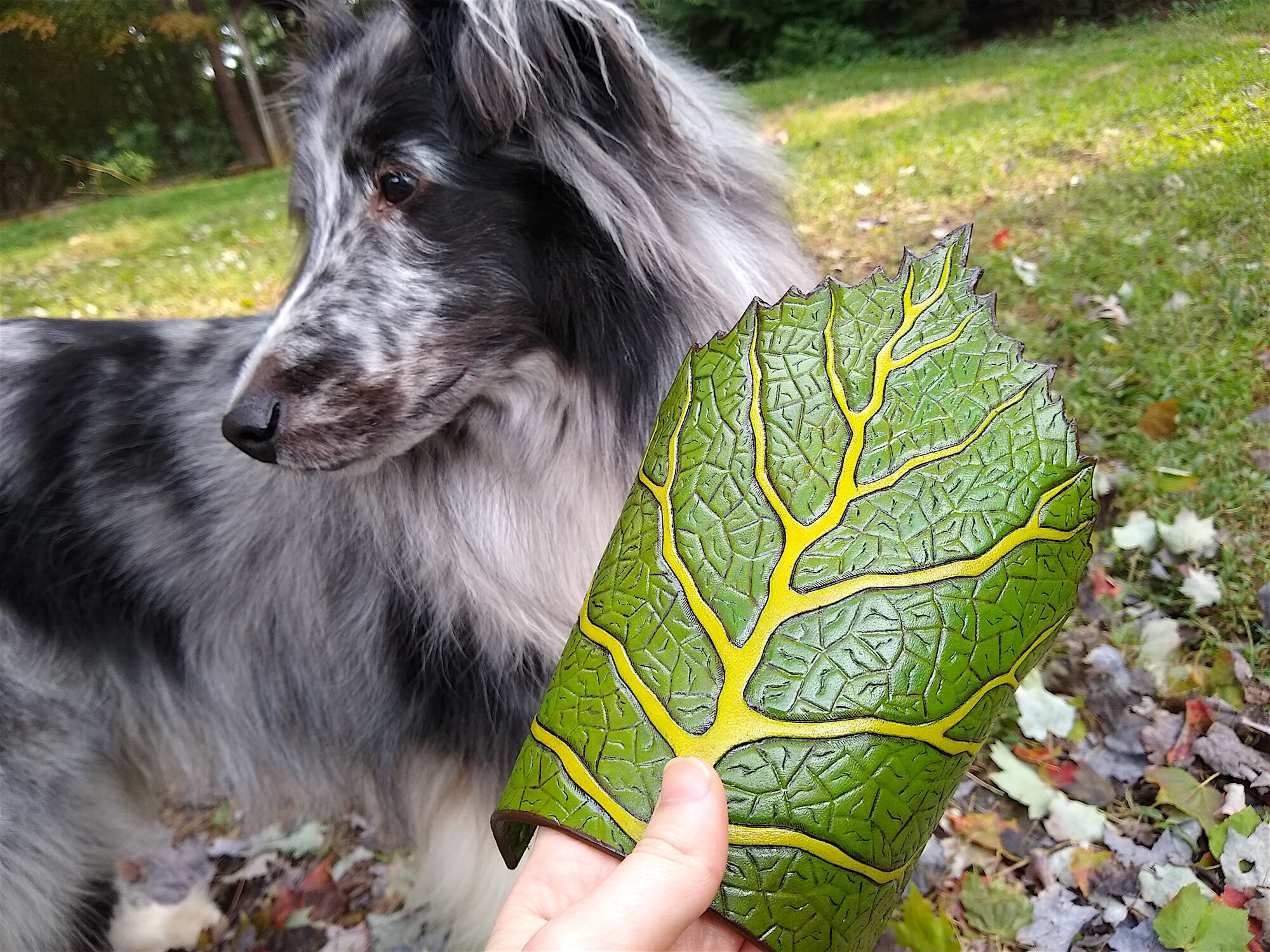 Leather Leaf Bracers Made to Order | Etsy