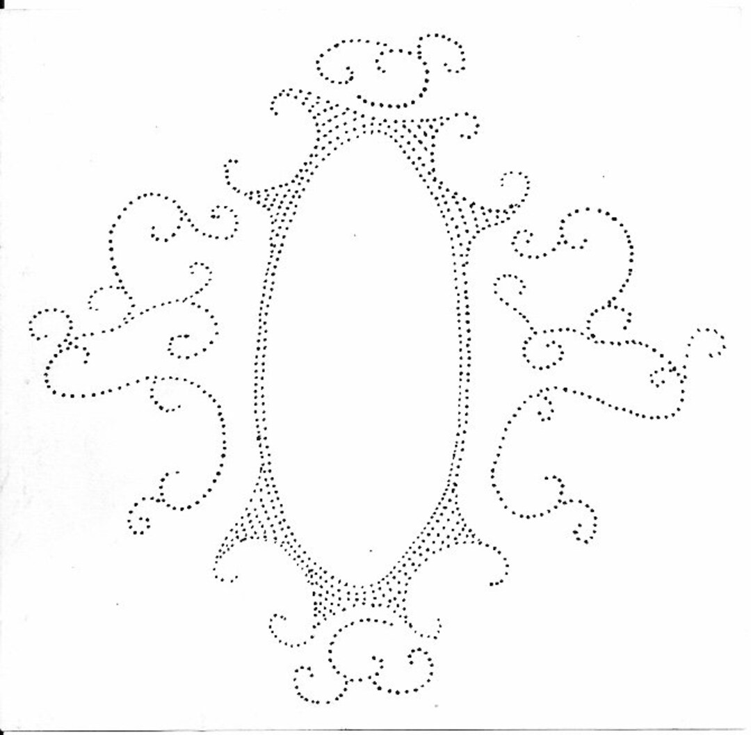 Decorative Dot Frame, Hand Drawn. - Etsy