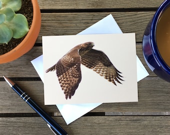 Hawk Card - Etsy