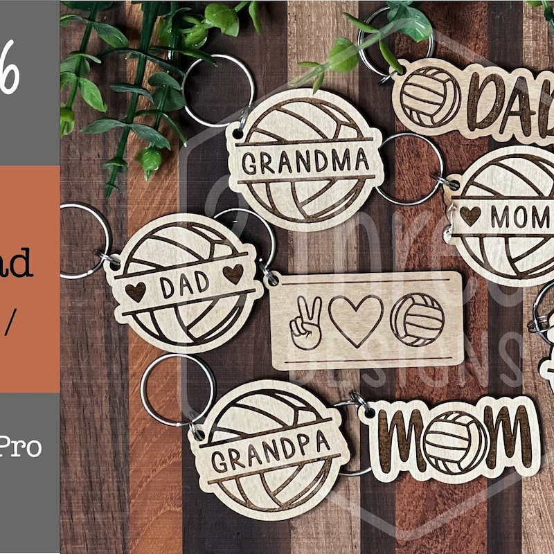 Volleyball Keychains - Etsy