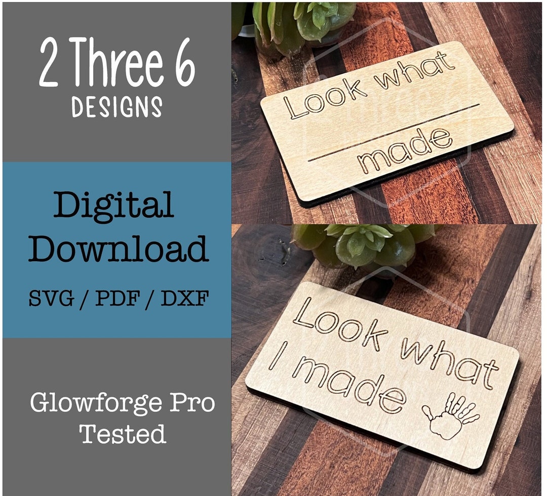 Digital File Kids Artwork Magnet - SVG/PDF/DXF - Laser Cut & Engraving ...