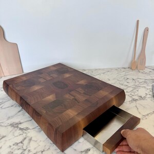Premium Kitchen Board Board for Cutting With Intergrated Tray - Etsy