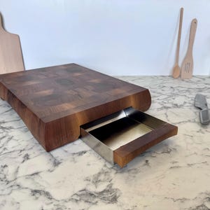 Premium Kitchen Board Board for Cutting With Intergrated Tray - Etsy