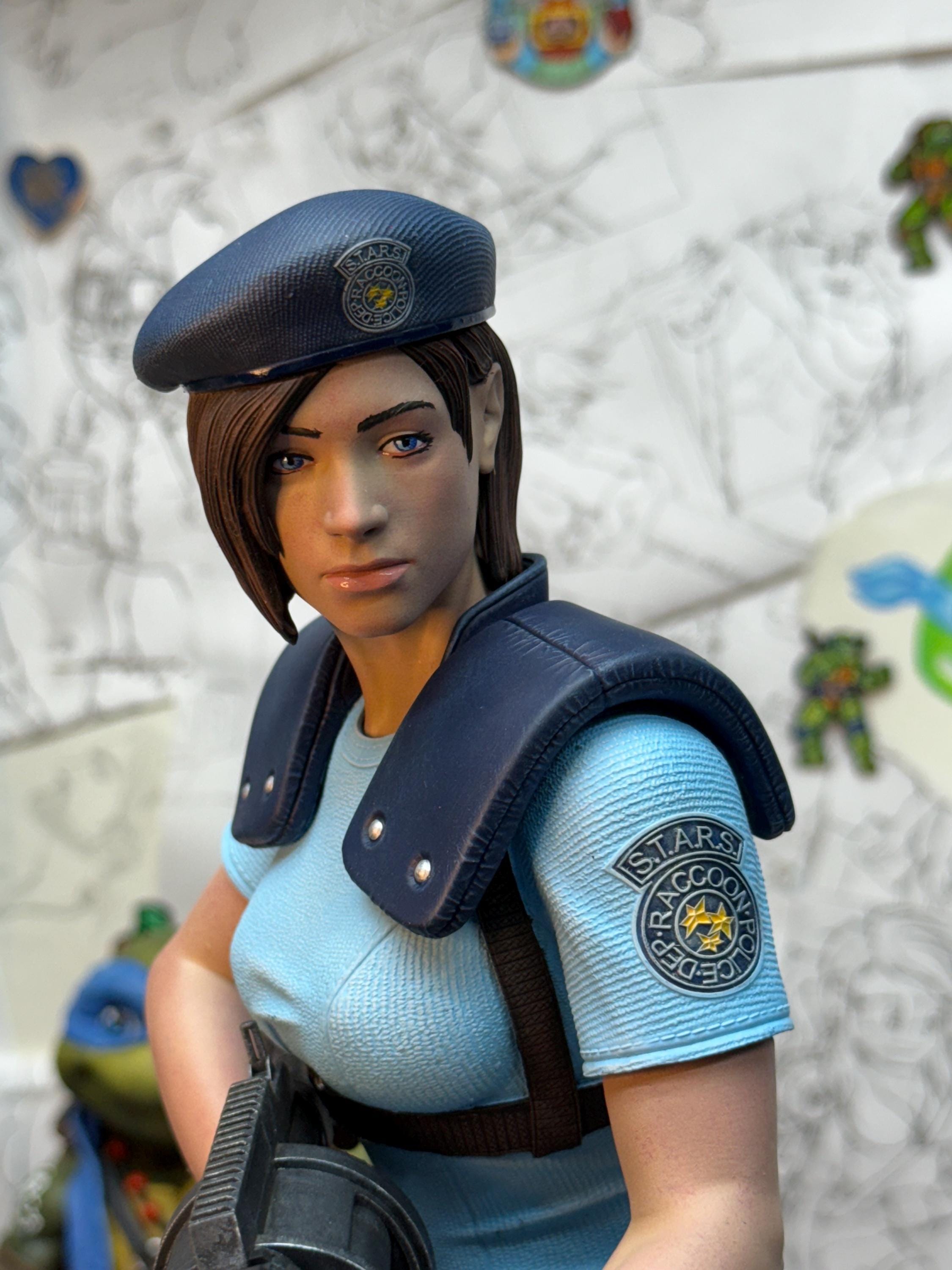 Custom Painted 3D Printed Jill Valentine From Resident Evil 1 Remake - Etsy