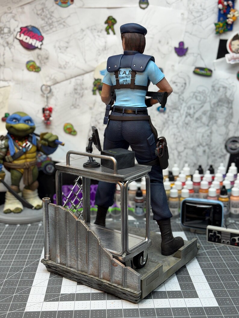 Custom Painted 3D Printed Jill Valentine From Resident Evil 1 Remake - Etsy