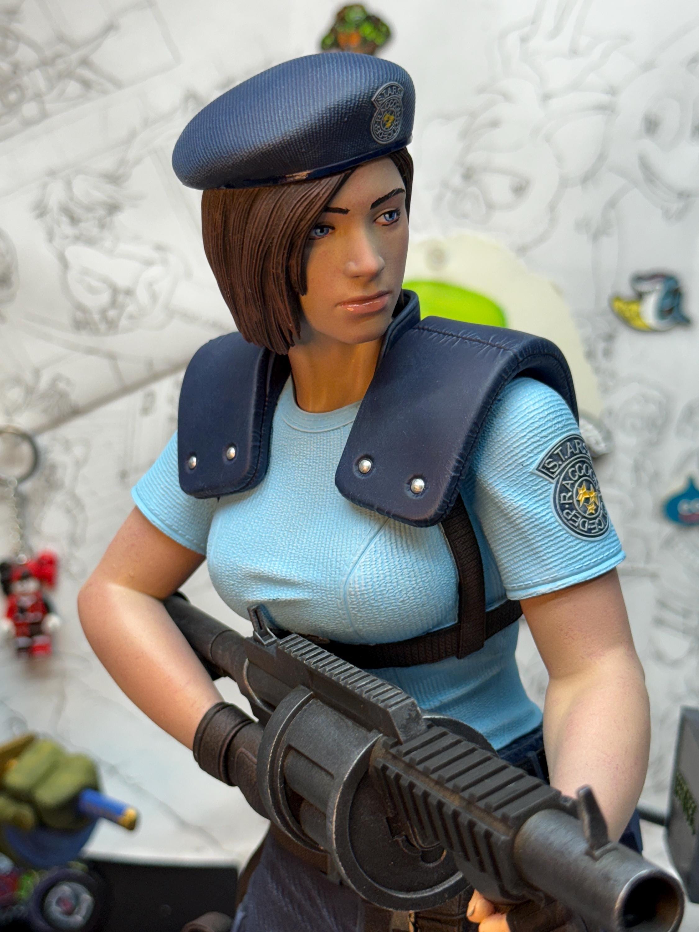 Custom Painted 3D Printed Jill Valentine From Resident Evil 1 Remake - Etsy