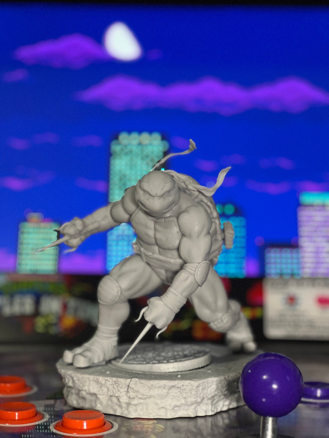 Red Ninja Boy Unpainted Resin Statue - Etsy