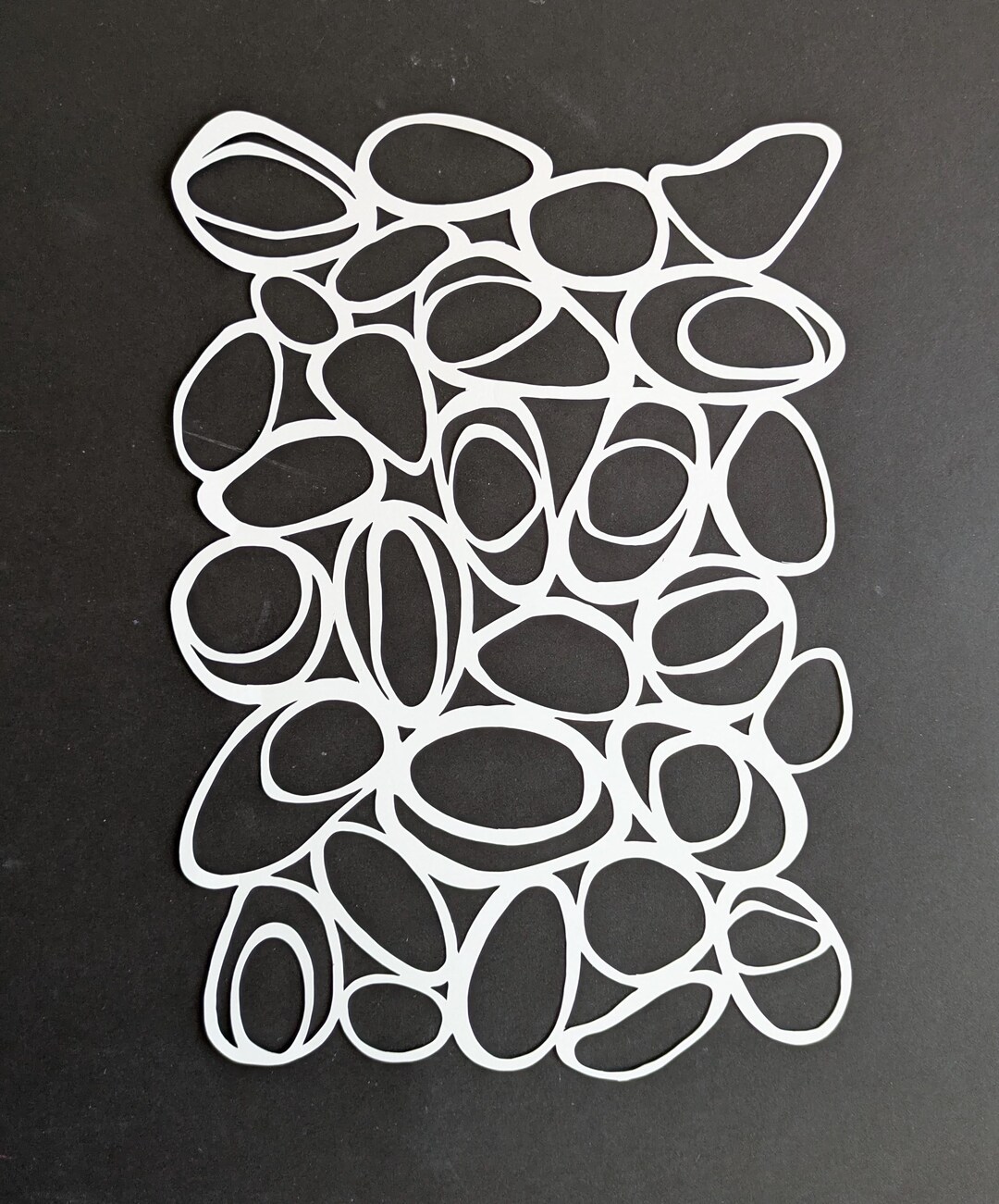 Large Mask for Gelli Plate Printing, Pebbles Design, A4 Size Mask for ...