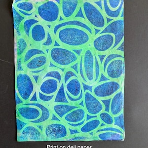 Large Mask for Gelli Plate Printing, Pebbles Design, A4 Size Mask for ...