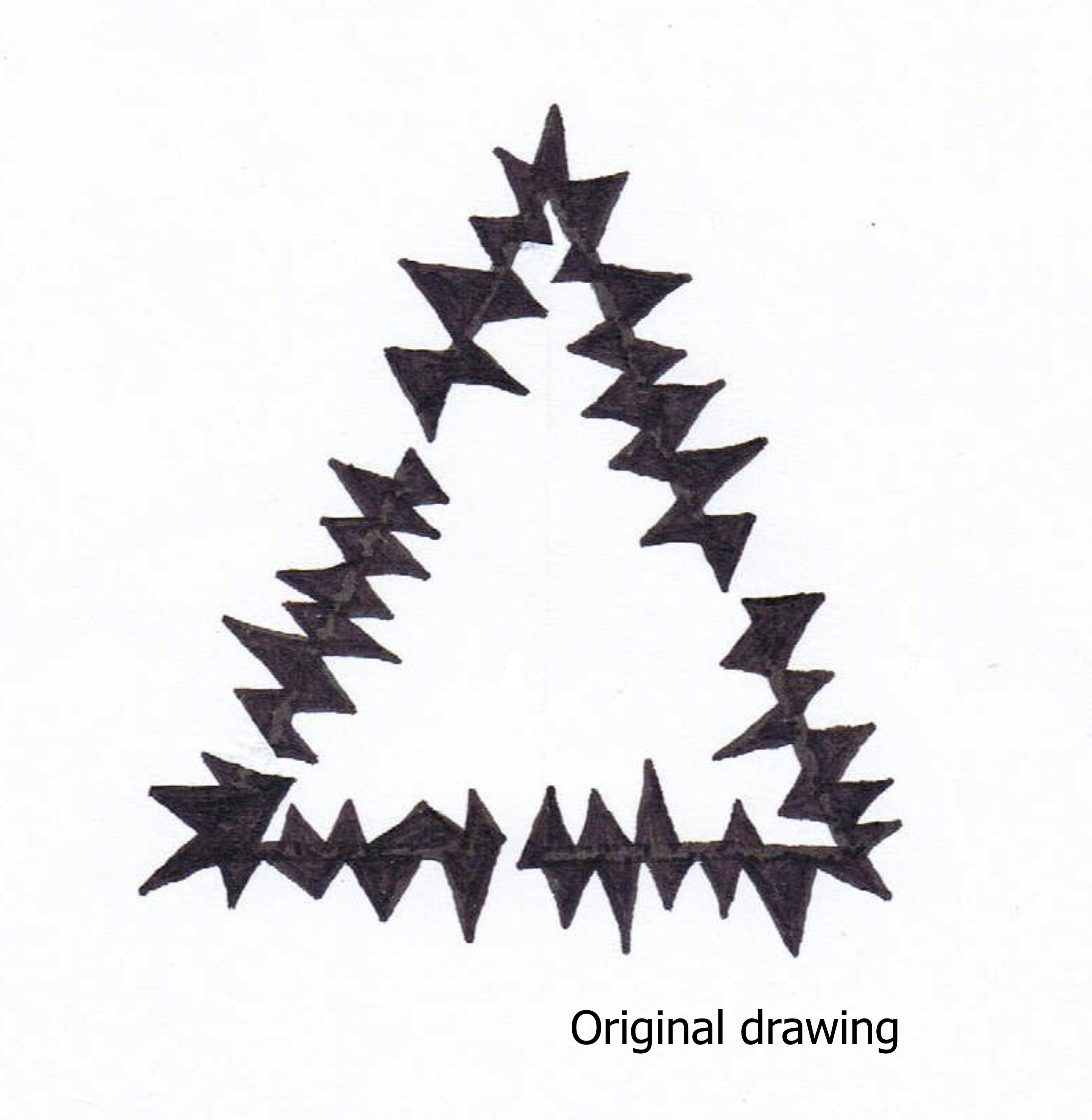 Stencil A6 Size Template Spiky Triangle Planner Bullet | Etsy India