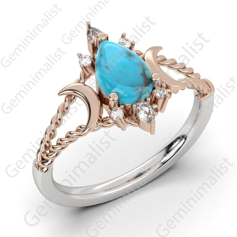 Turquoise Moon - Etsy