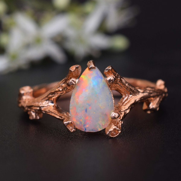 Opal Twig Ring - Etsy