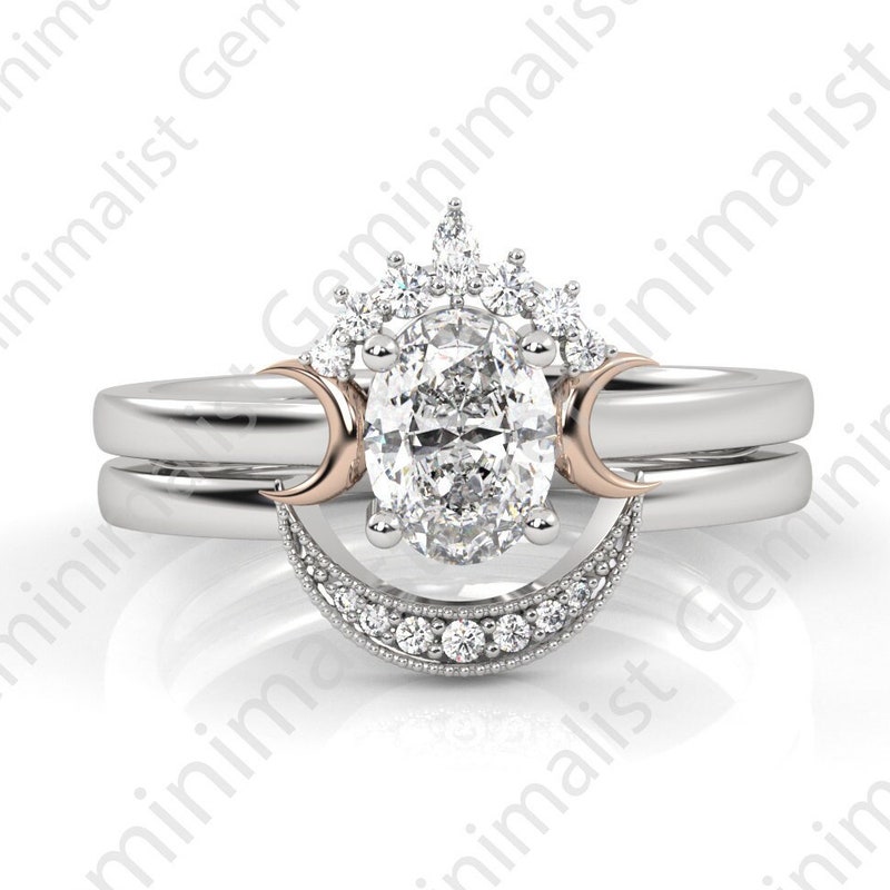 Moon Engagement Ring - Etsy