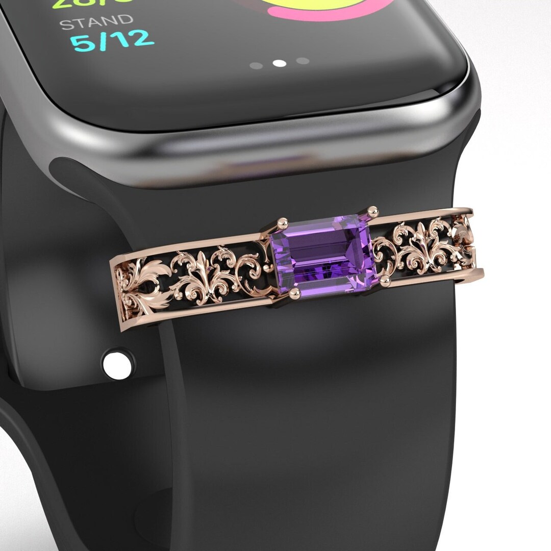 Smart Watch Band Stackable Jewelry Charms, Sterling Silver Apple Watch ...