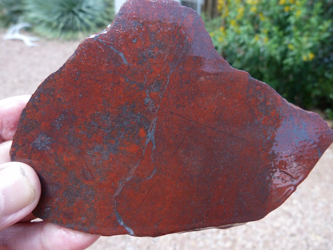 Arizona Red Jasper With Hematite Slab - Etsy