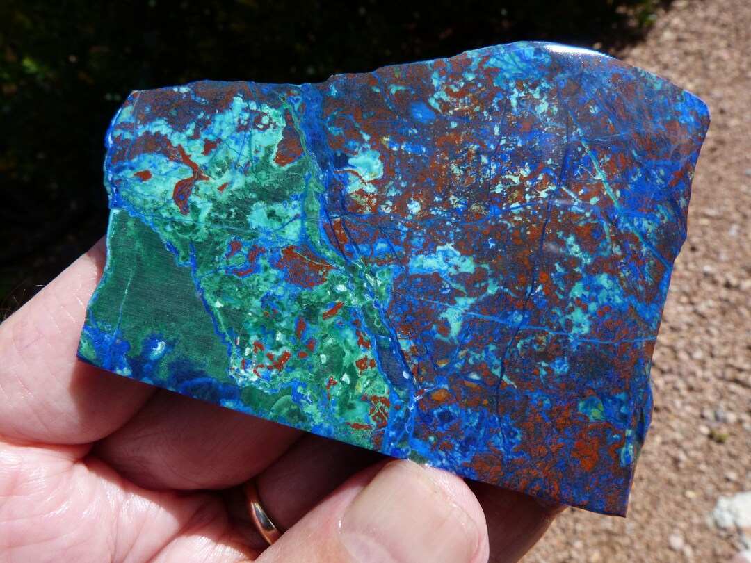 Bluebird Chrysocolla, Azurite Slab - Etsy