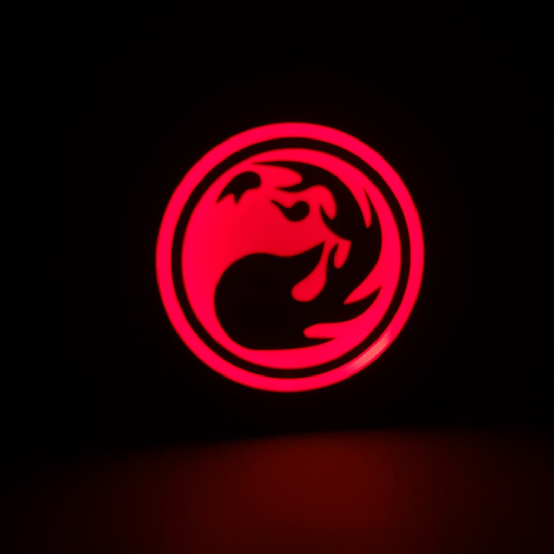 Red Mana Symbol Lightbox | Magic the Gathering | MTG TCG | Mountain ...