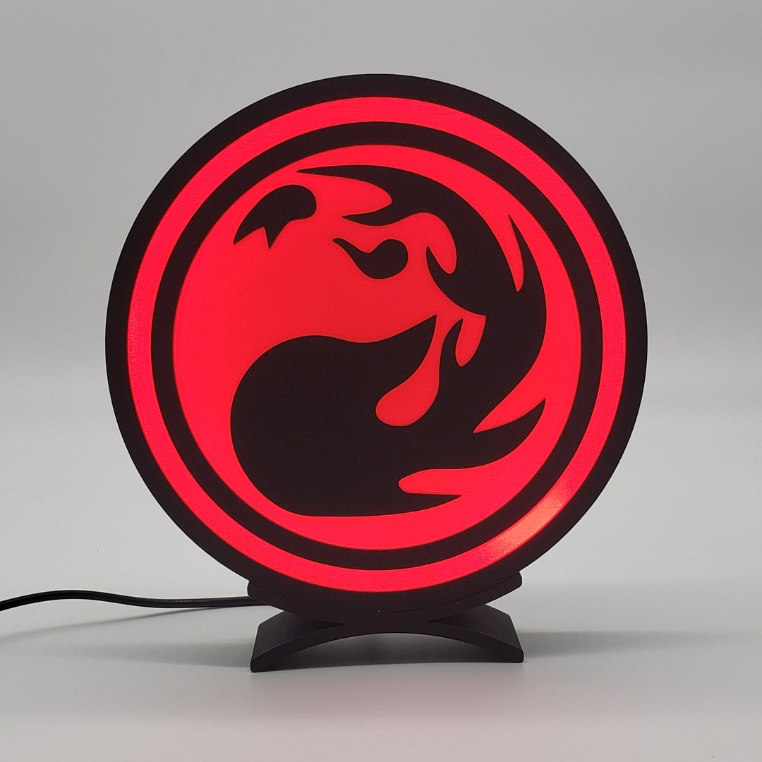 Red Mana Symbol Lightbox Magic the Gathering MTG TCG - Etsy
