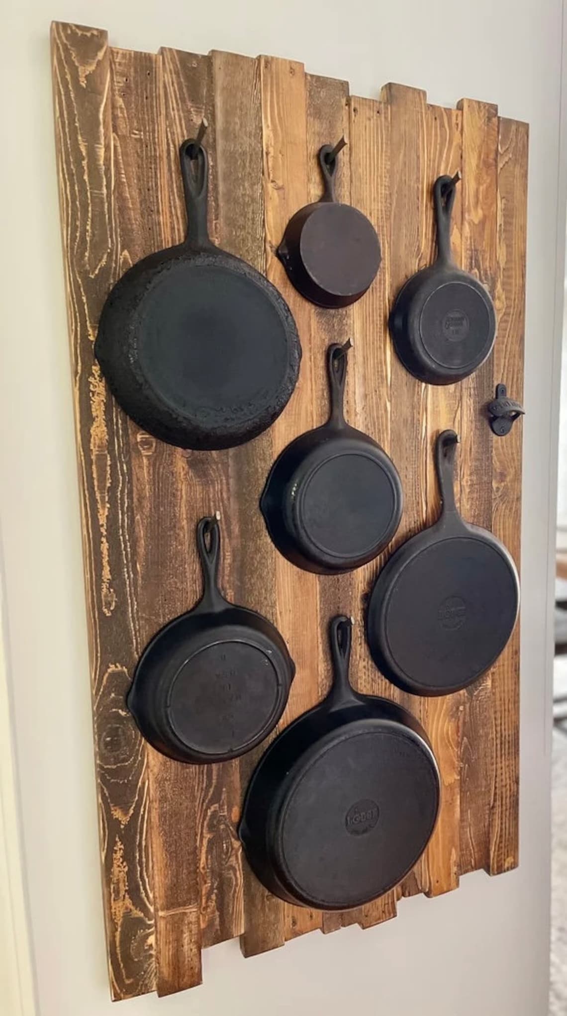 Customized Black Walnut Pot and Pan Rack - Etsy