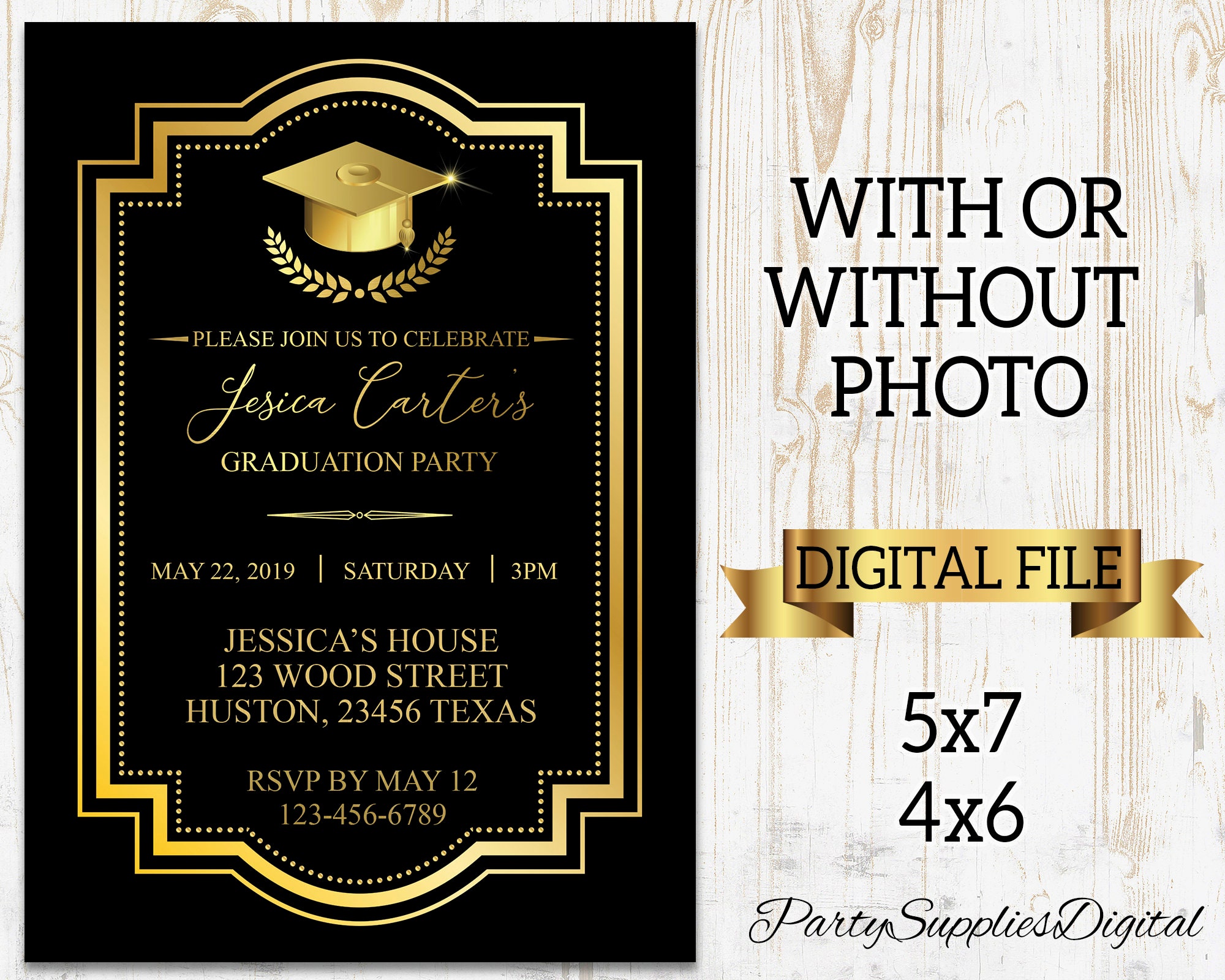 Party Supplies Paper & Party Supplies Party Décor Black and Gold ...