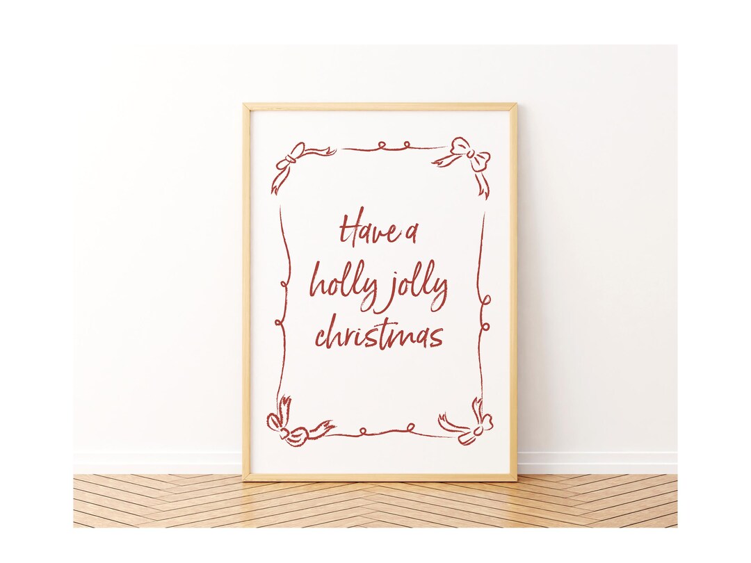 Have A Holly Jolly Christmas Printable Trendy Christmas Print ...
