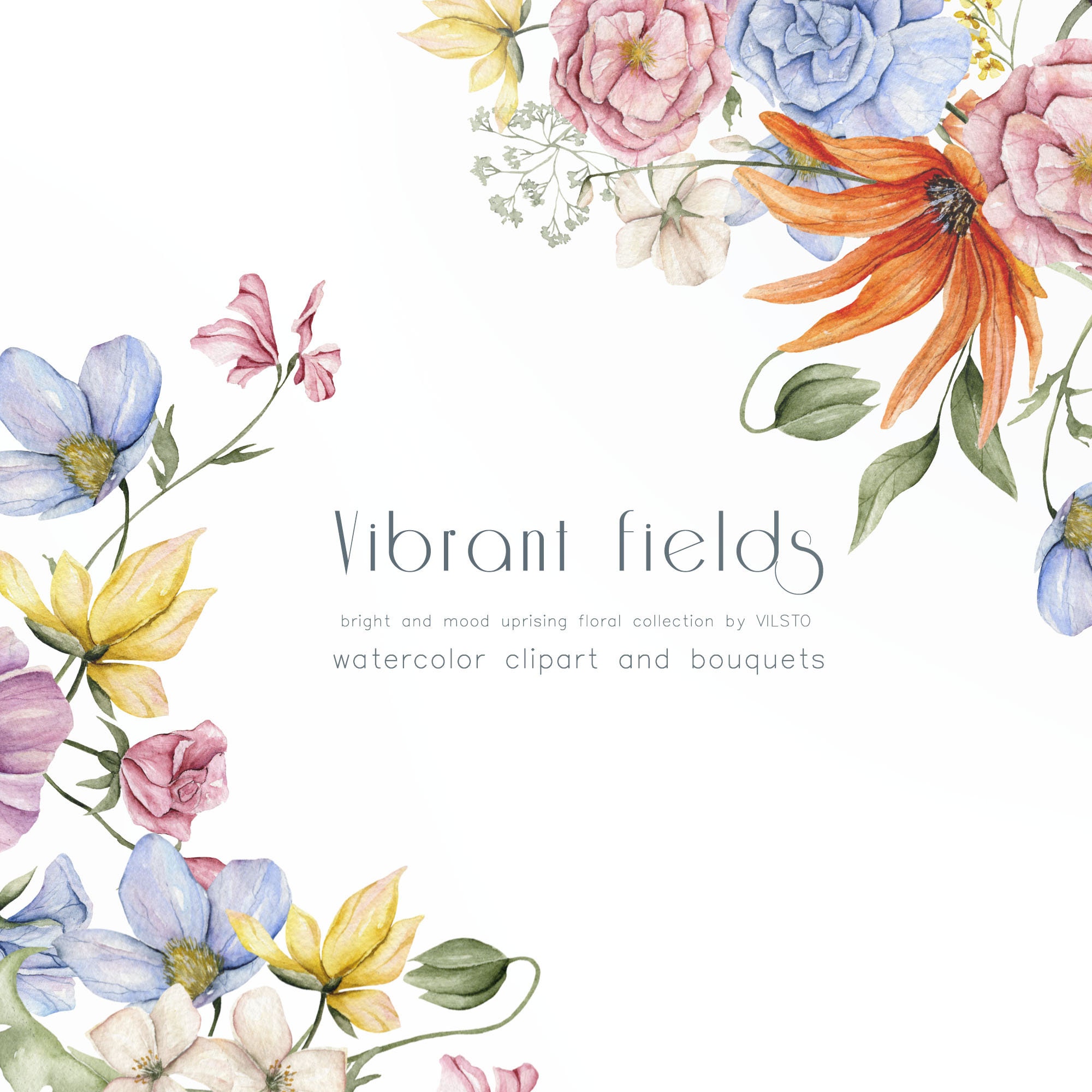 Trudged Clipart Flowers