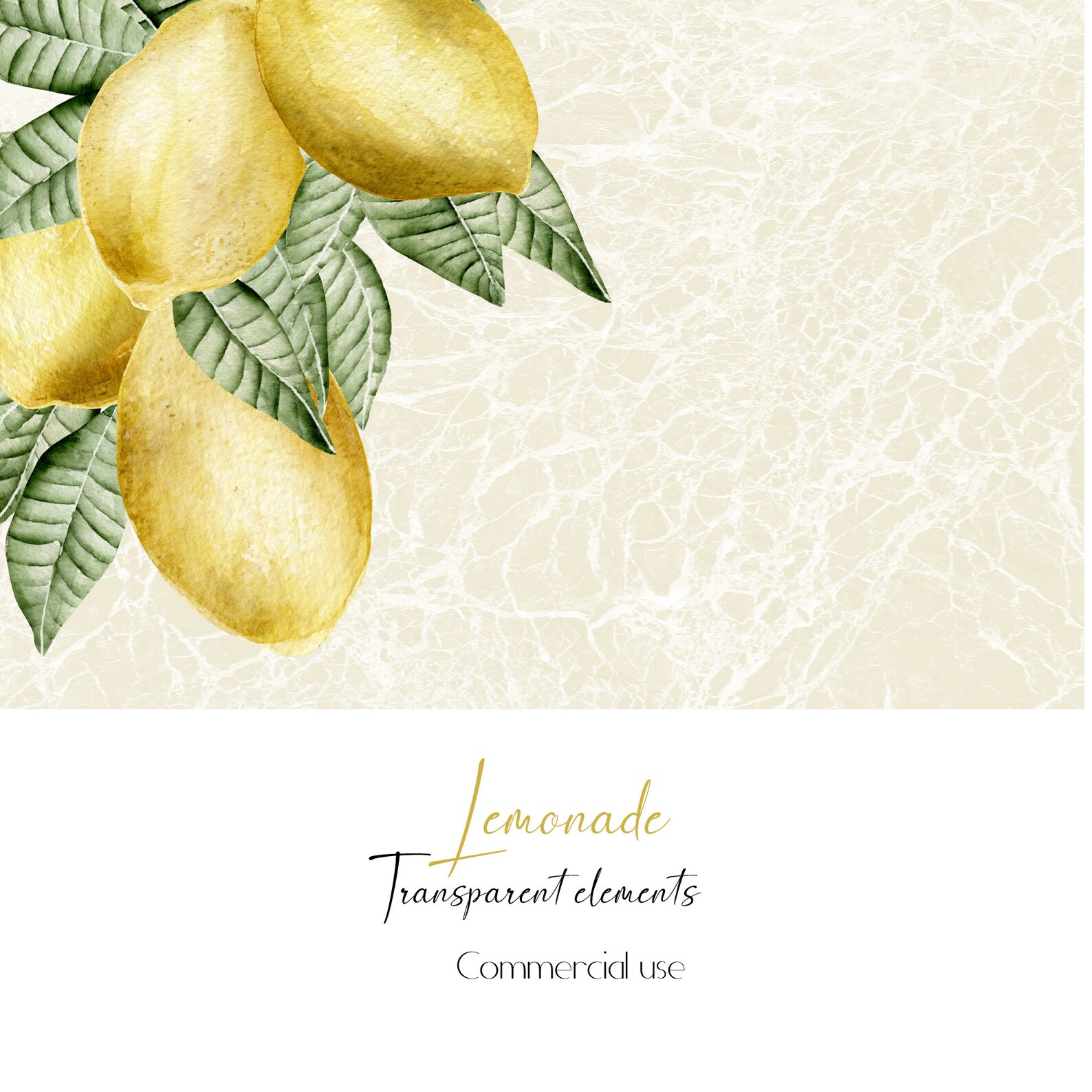 Watercolor Lemon Clipart Watercolor Citrus Bouquet Clip Art - Etsy Canada