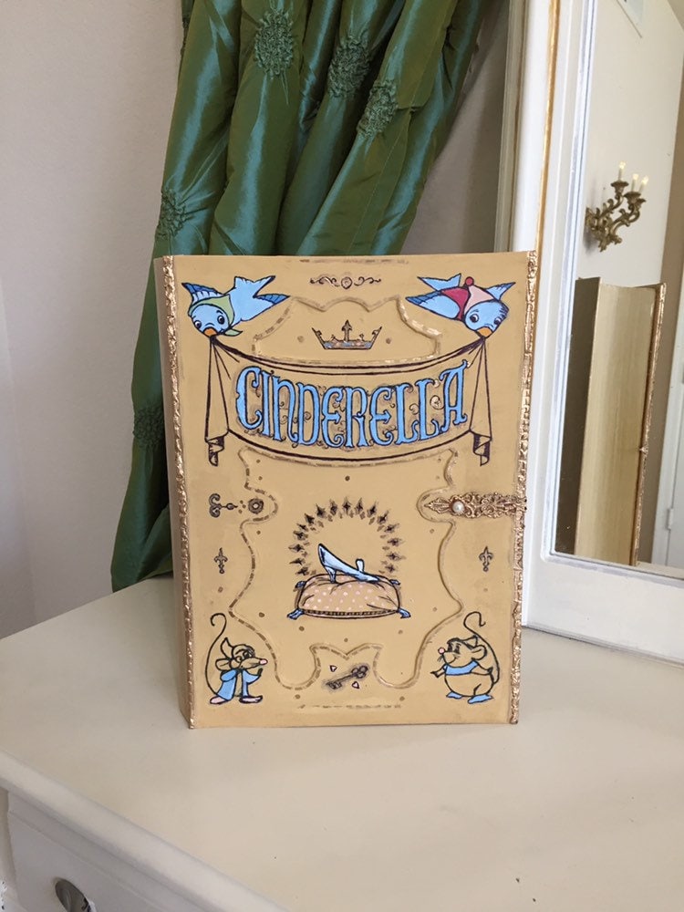 Cinderella Storybook Prop Book Box - Etsy