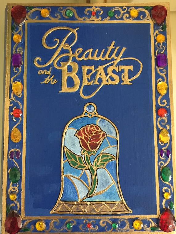 Beauty and the Beast Storybook Prop Book Box | Etsy