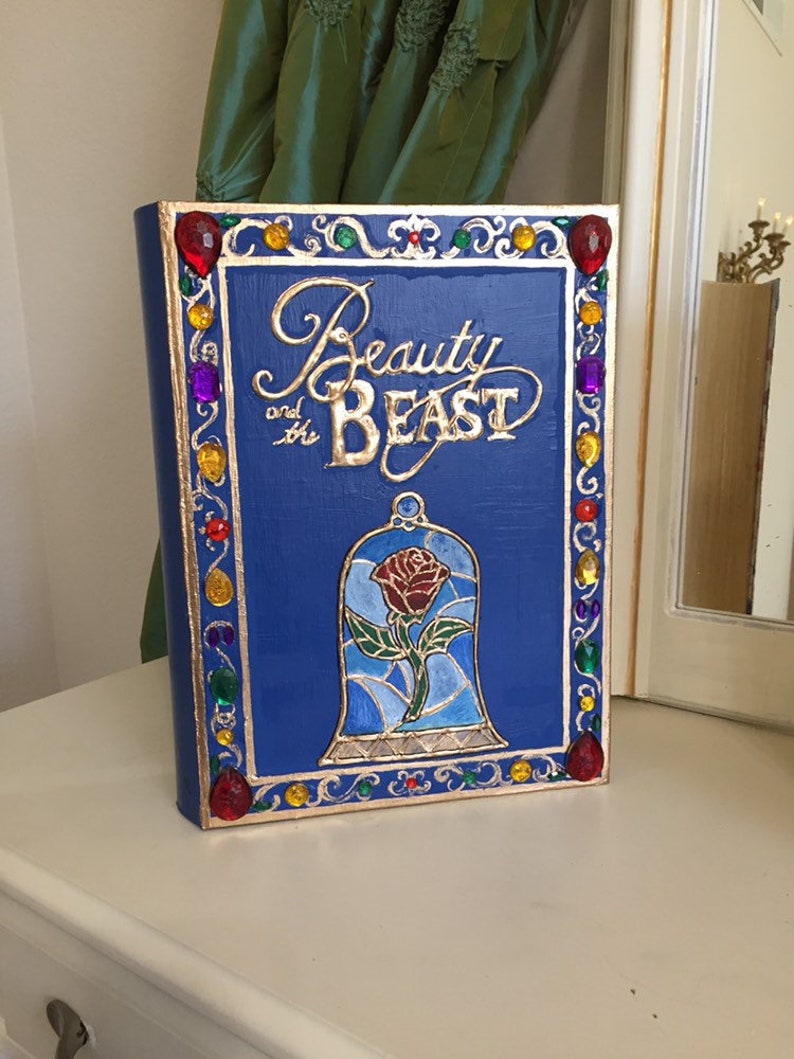 Beauty and the Beast Storybook Prop Book Box | Etsy