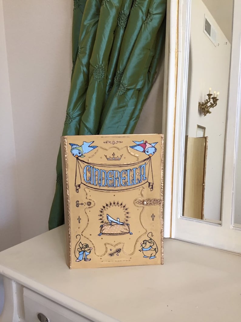 Cinderella Storybook Prop Book Box - Etsy