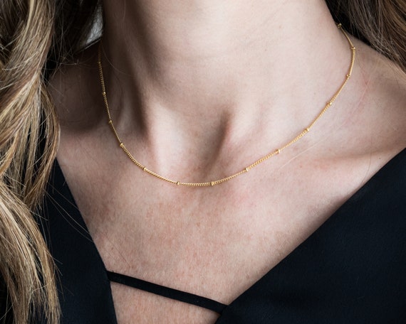 Gold filled choker store