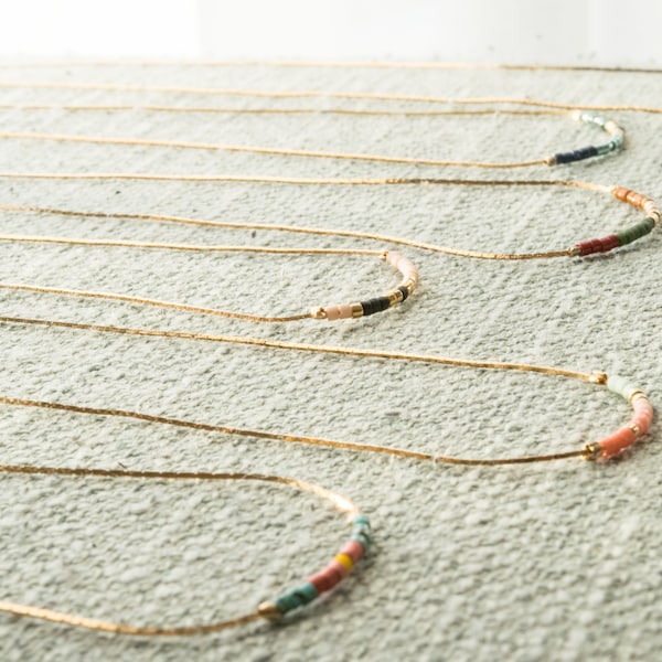 Thin Necklace - Etsy