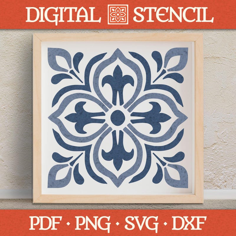 Moroccan Tile Stencil - Etsy