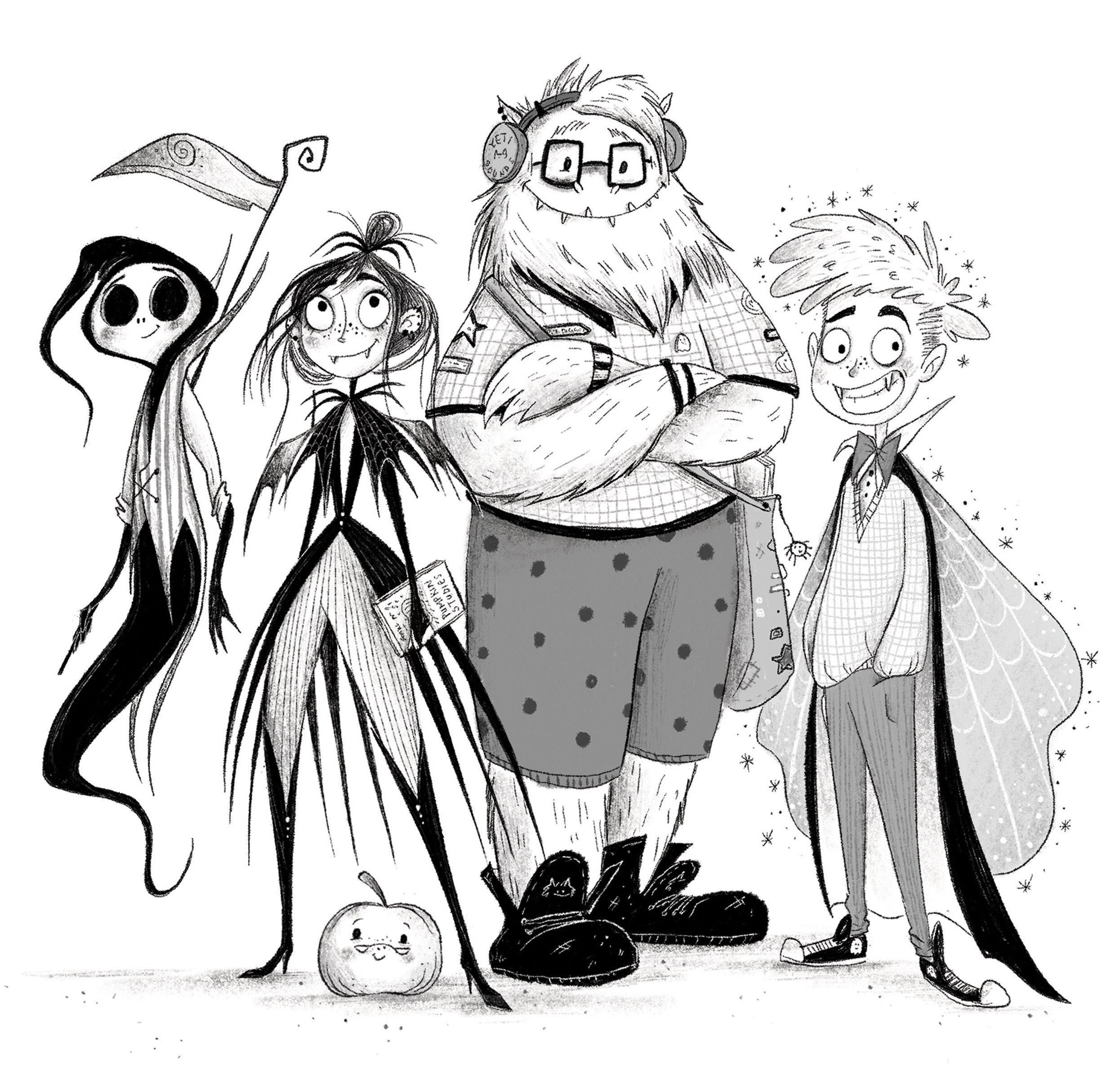 Older Amelia Fang and the Gang 8 X 8 Giclée Print - Etsy UK